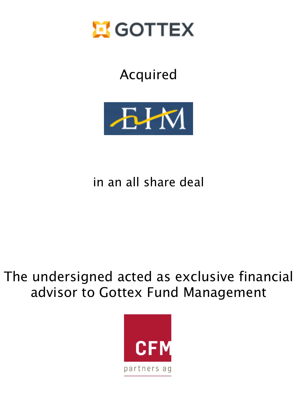 GOTEX/E.I.M. | CFM Partners AG